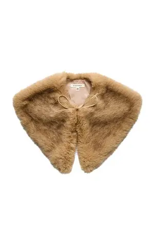 BY MALENE BIRGER Cowilla Faux Fur Collar - Brown