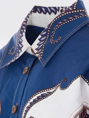 Farm Rio Printed Button-up Shirt