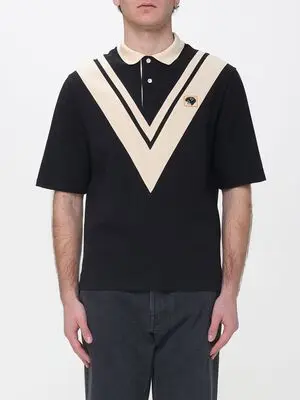 Valentino Garavani Cotton Polo Shirt With Inlaid V And Panther Patch
