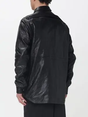 Rick Owens Leather Shirt Jacket