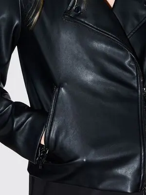 Armani Exchange Leather Biker Jacket
