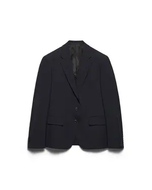 Prada Single-breasted Wool Jacket - Blue