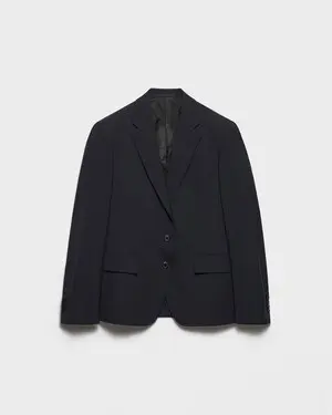 Prada Single-breasted Wool Jacket - Navy