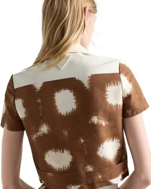 Prada Printed Canvas Shirt - Brown