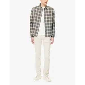 Paige Lennon Slim-fit Stretch-cotton Trousers