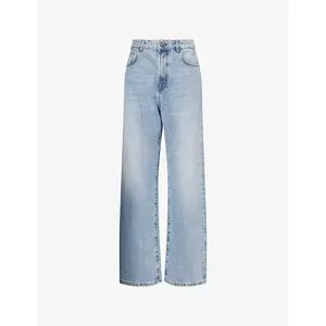 ROHE FRAMES Baggy-fit Wide-leg Denim Jeans - Classic Blue