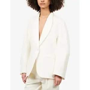ROHE FRAMES Balloon Cinched-waist Wool Blazer