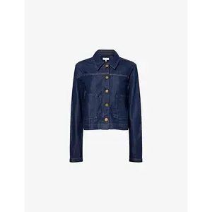 Rag & Bone Adrianna Boxy-fit Denim Jacket - Duskrinse