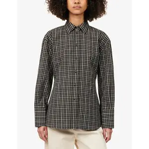 ROHE FRAMES Cinched Checked Cotton Shirt
