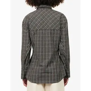 ROHE FRAMES Cinched Checked Cotton Shirt