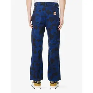 A BATHING APE Solid 1st Camo Printed Denim Jeans