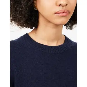 ME+EM Round Neck Cropped Cashmere Jumper