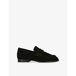 Steve Madden Morgen Suede Loafers - Black