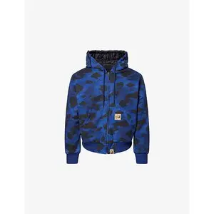 A BATHING APE Solid 1st Camouflage-print Reversible Jacket - Charcoal