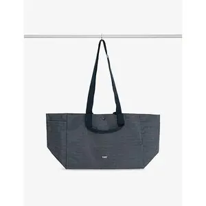 HAY Grid Everyday Mini Woven Tote Bag - Dark Blue