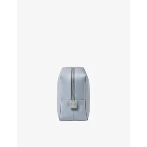 ASPINAL OF LONDON London Large Leather Cosmetic Case - Skyblue