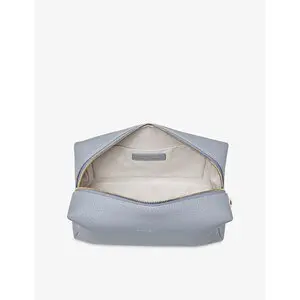 ASPINAL OF LONDON London Large Leather Cosmetic Case - Skyblue