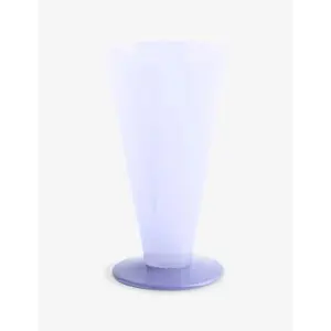 HAY Conical Small Glass Vase S Light Blue Lavender Blue