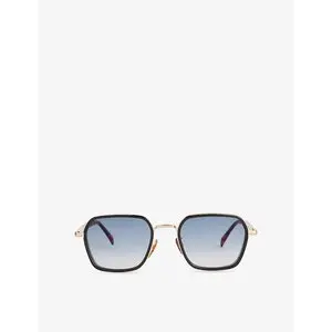 DB EYEWEAR BY DAVID BECKHAM 1194gs Square-frame Metal Sunglasses - Gold Black