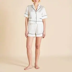 Olivia Von Halle Arletty Pajamas - Ivory