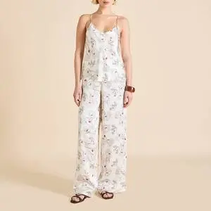 Olivia Von Halle Bliss Rosalia Floral Camisole Set - Ivory