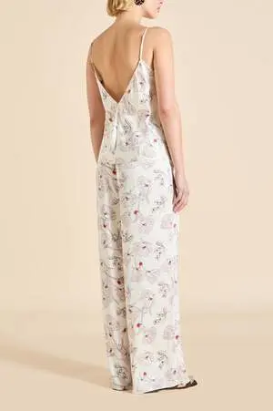 Olivia Von Halle Bliss Rosalia Floral Camisole Set - Ivory