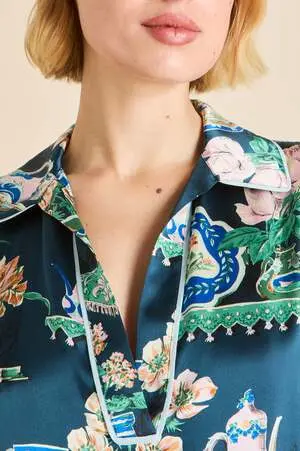 Olivia Von Halle Ebba Giotto Plate Pajamas