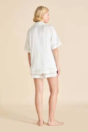Olivia Von Halle Marlene Pajamas - Ivory