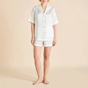 Olivia Von Halle Marlene Pajamas - Ivory