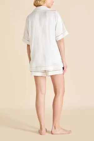 Olivia Von Halle Marlene Pajamas - Ivory