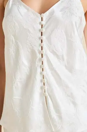 Olivia Von Halle Etta Liliana Floral Camisole Set - Ivory