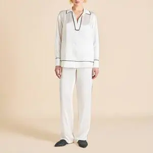 Olivia Von Halle Anita Pajamas - Ivory