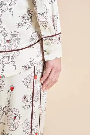 Olivia Von Halle Anita Rosalia Floral Pajamas