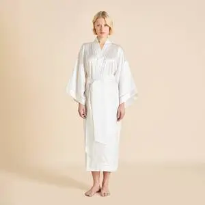 Olivia Von Halle Gloria Robe - Ivory