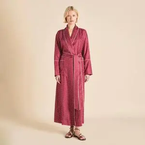 Olivia Von Halle Capability Palazzo Polka Dot Robe