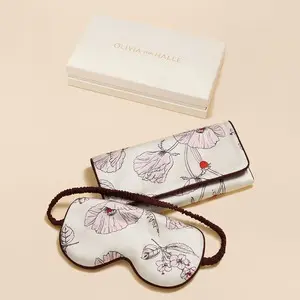 Olivia Von Halle Audrey Rosalia Eye Mask - Ivory
