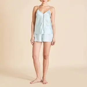 Olivia Von Halle Etta Powder Camisole Set - Blue