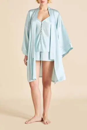 Olivia Von Halle Etta Powder Camisole Set - Blue