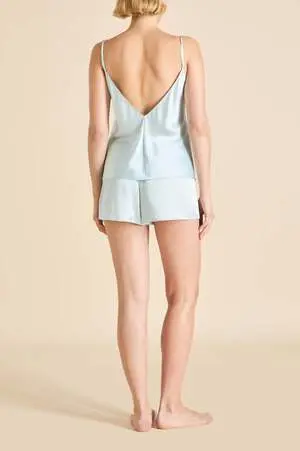 Olivia Von Halle Etta Powder Camisole Set - Blue
