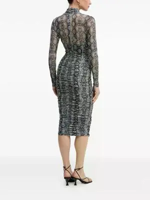 Bardot Aliyah Snake Print Dress