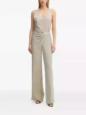 SIMONA CORSELLINI Wide Leg Twisted Trousers