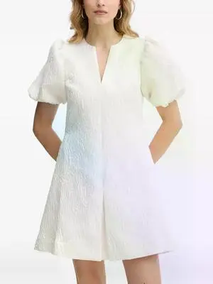 Stine Goya V-neck Mini Dress - White