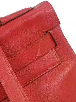 Hermès 1999 32 Kelly Vif Gulliver Tote Bag - Red