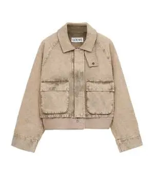 Loewe Distressed Denim Jacket