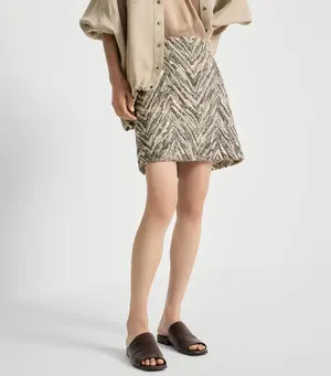Brunello Cucinelli Sequin Embellished Mini Skirt