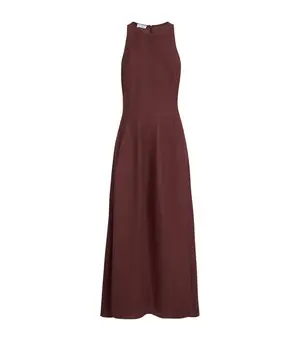 Brunello Cucinelli Twill Maxi Dress - Red