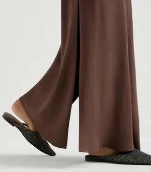 Brunello Cucinelli Twill Maxi Skirt - Brown