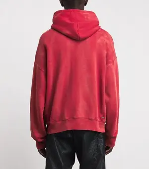 Amiri Stretch-cotton Bones Studded Oversized Hoodie