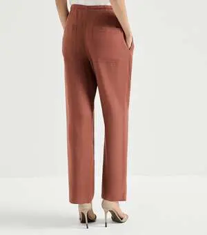 Brunello Cucinelli Twill Drawstring Trousers