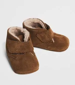 Pepa London Suede Fleece-lined Booties